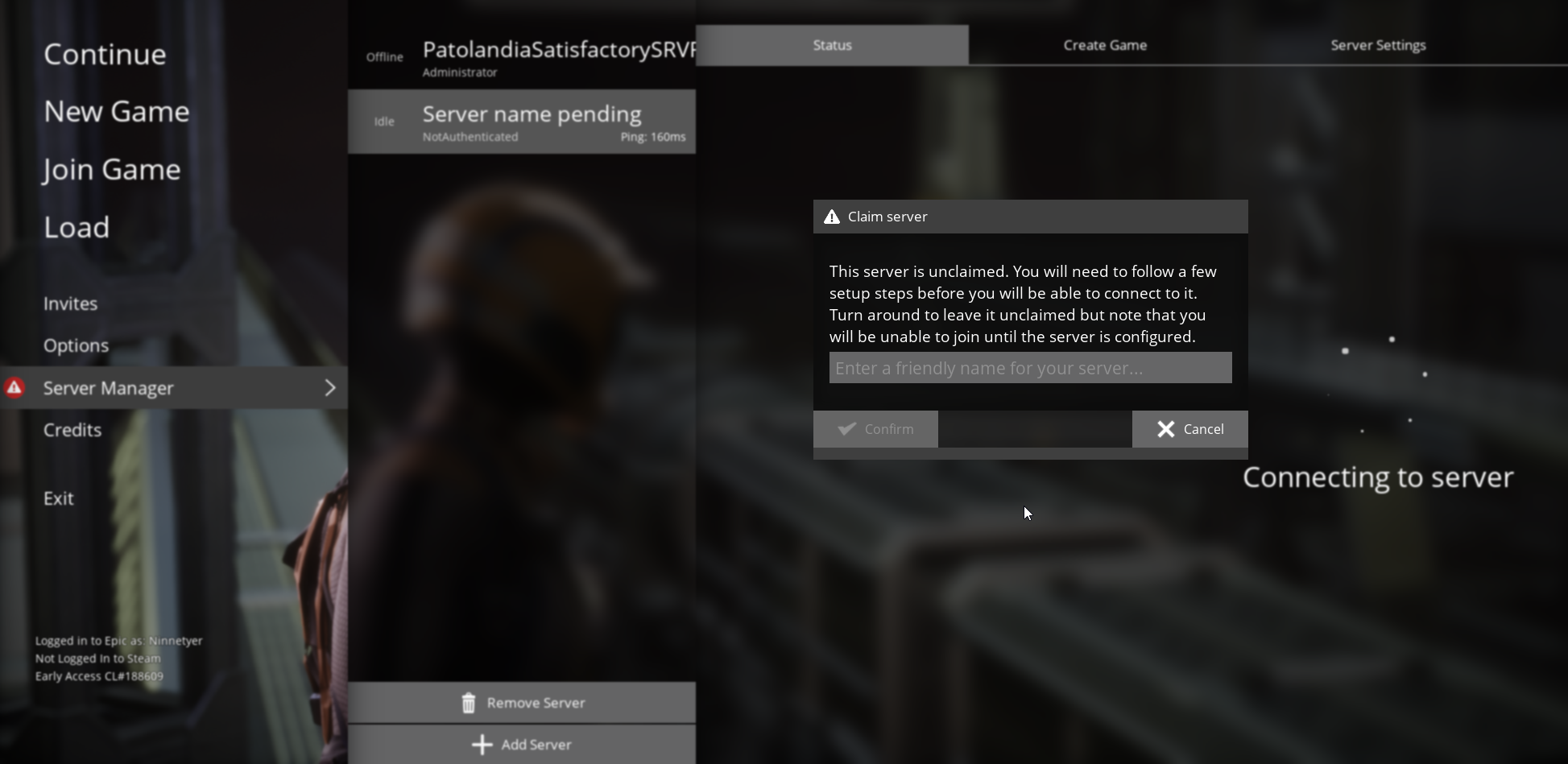 How to host a Satisfactory Server using PlayIt.GG – Ninnes Corner of Stuff